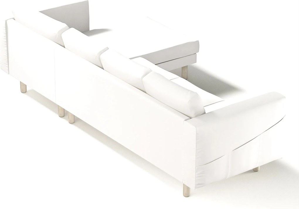Potah na pohovku IKEA Norsborg 4-místná se šezlongem barva bílá