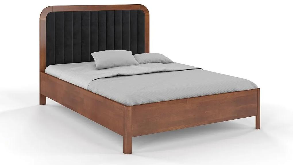 Buková postel s čalouněným čelem - Modena - zvýšená,   ,  180x200 cm
