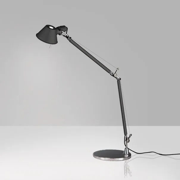 Artemide 35TOL Tolomeo Mini Tavolo, černá stolní lampa s vypínačem, 1x10W LED E27, 68+54cm