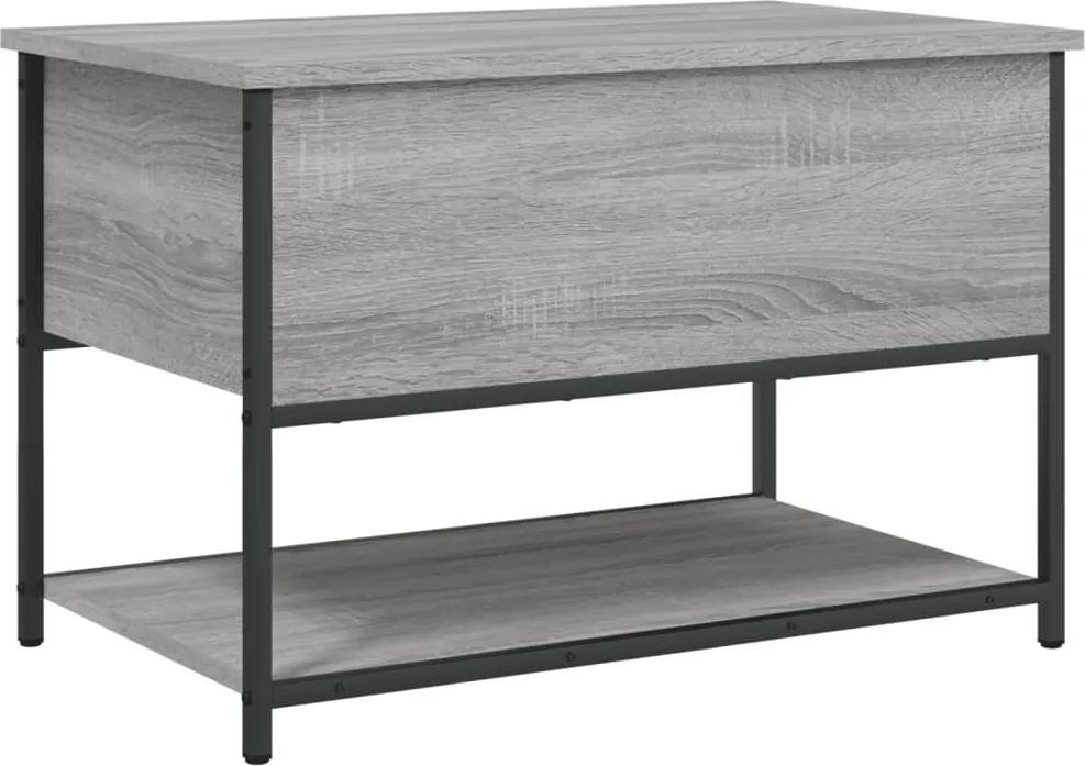 vidaXL Úložná lavice 70 x 42,5 x 47 cm kompozitní dřevo [839021] Barva: Černá