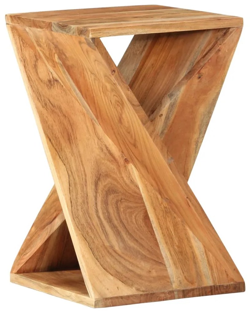 Odkládací stolek 35 x 35 x 55 cm masivní akáciové dřevo - Default Title