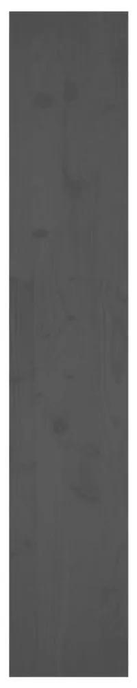 Petromila Knihovna / dělicí stěna šedá 80x30x167,4 cm masivní borovice