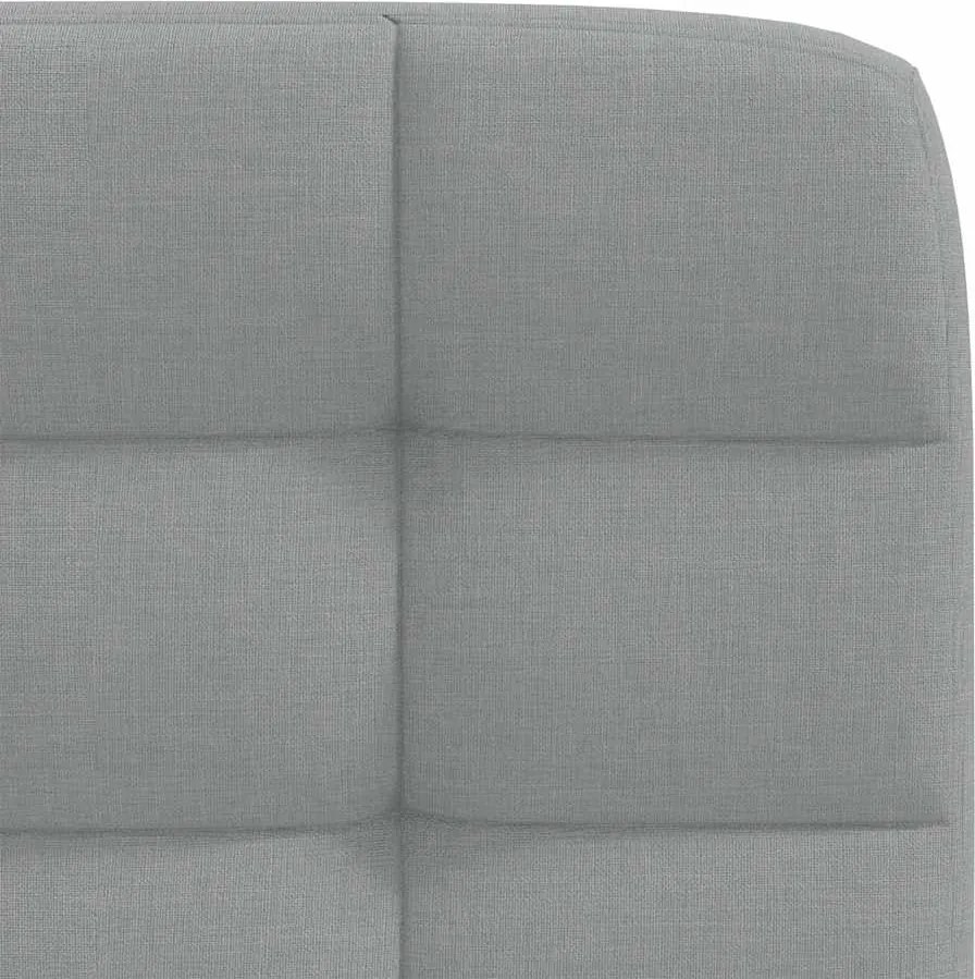 Jídelní židle 4 ks světle šedé textil 3315191