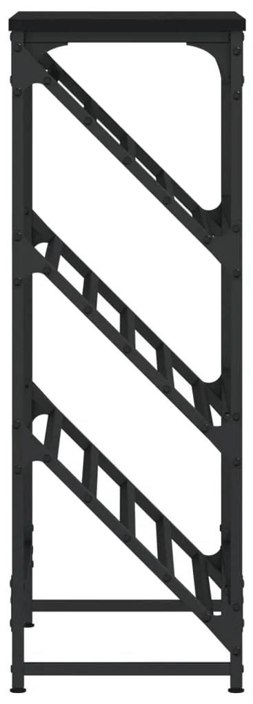 Botník černý 60 x 30 x 85 cm kompozitní dřevo - Default Title