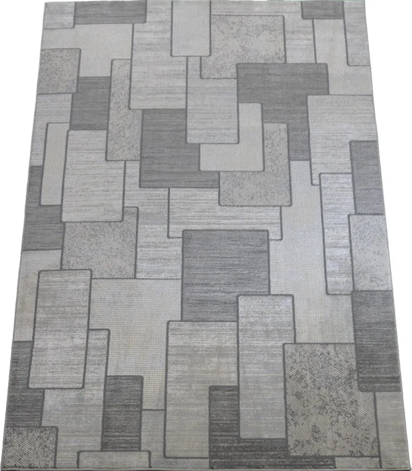BE Koberec Esprit 3603 GREY - šedý obdélníkový Rozměr: 140x190 cm