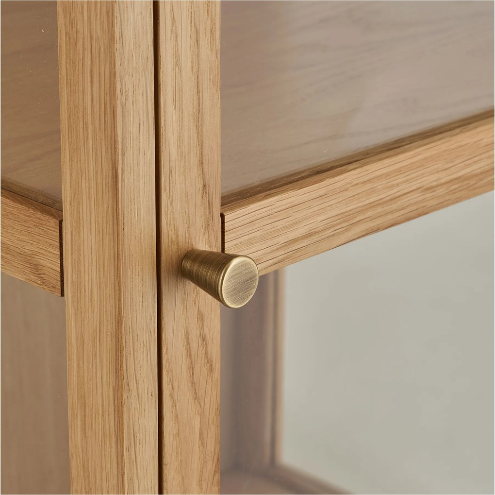 House Nordic Prosklený kabinet ZAMORA 180x47cm dub 3001500
