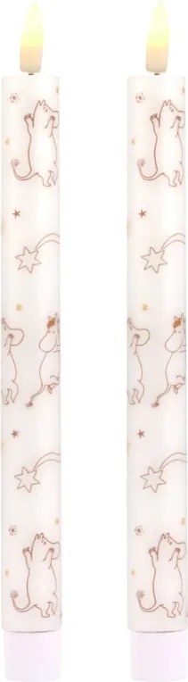 LED svíčky Moomin Comet, 2ks / vysoké