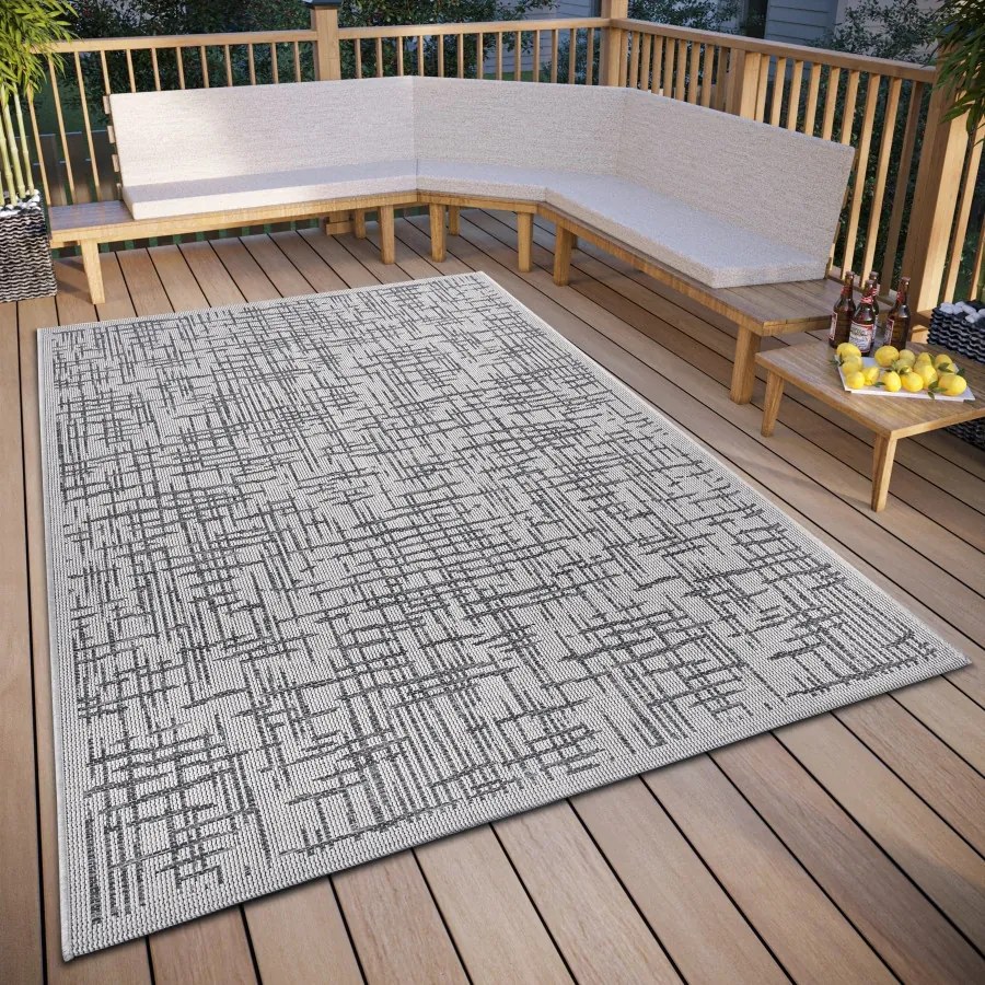 Hanse Home, Kusový koberec Clyde 105915 Telu Beige Grey – na ven i na doma, 76x150, šedá, chodba / předsíň