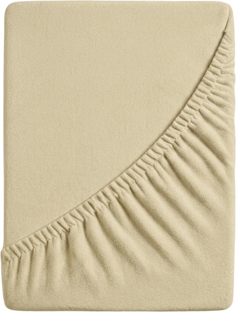 Froté prostěradlo EXCLUSIVE krémové 90 x 200 cm
