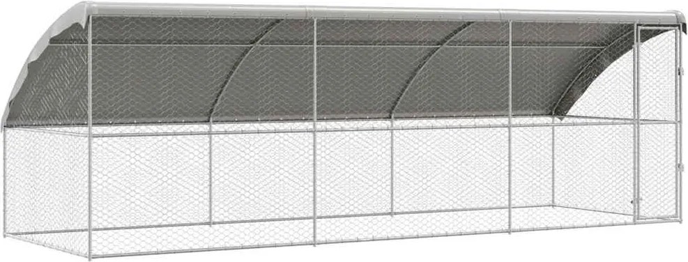 Psí kennel 3 ks Stříbrná 6 x 2 x 2 m Pozinkovaná ocel 3368329