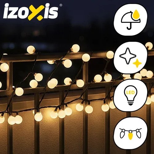 Vánoční LED řetěz Balls 300 LED venkovní - 30m teplá bílá