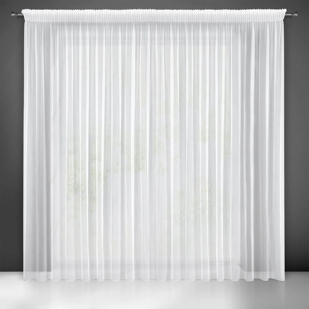 ZÁCLONA NA PÁSCE NICEA 350X270 CM BÍLÁ