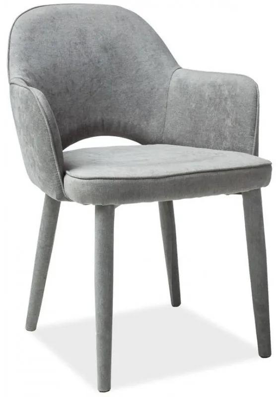 Casarredo Jídelní čalouněná židle ROBIN šedá