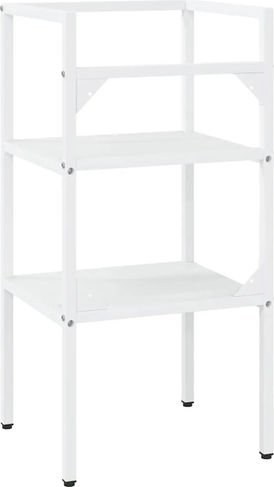 Koupelnový regál pod umyvadlo bílý 40 x 38 x 83 cm železo 338484