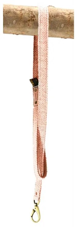 Vodítko Pink Herringbone 100 cm Tweedmill