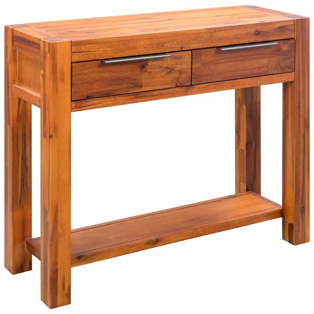245192 vidaXL Konzolový stolek z masivního akáciového dřeva 86 x 30 x 75 cm