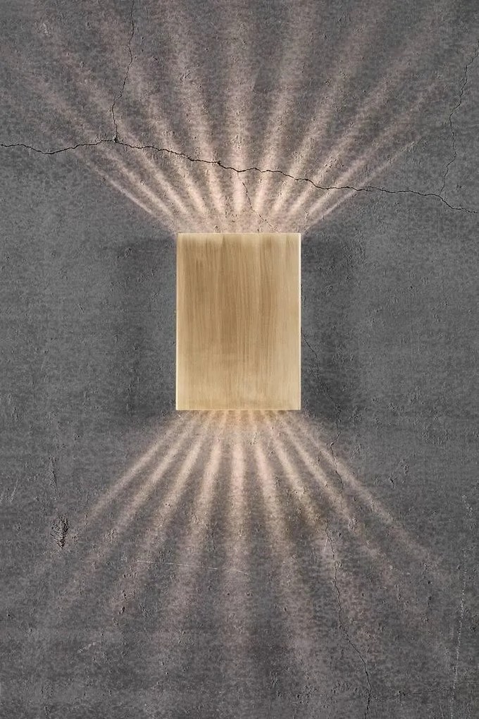 NOR 2019051035 Venkovní nástěnné svítidlo Fold 15 2x5W LED mosaz čirá - NORDLUX
