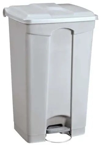 Plastový odpadkový koš Manutan Expert, objem 90 l, šedý