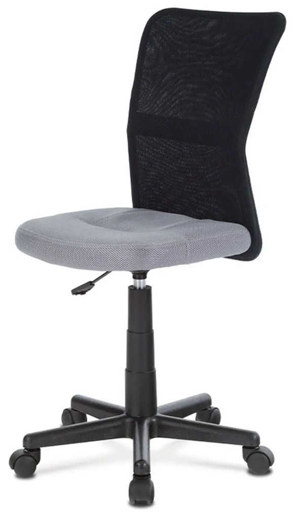 Kancelářská židle KA-2325 GREY, šedá mesh, plastový kříž, síťovina černá