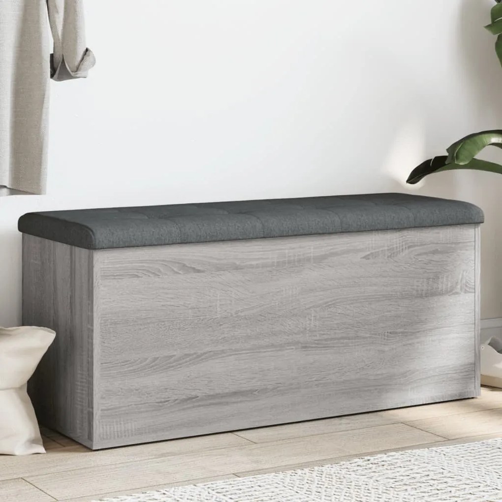 vidaXL Úložná lavice 102 x 42 x 45 cm kompozitní dřevo [835055] Barva: dub sonoma