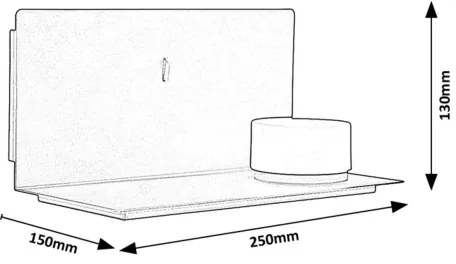 Rabalux 71058 - LED Nástěnné svítidlo s poličkou ARANZO LED/6W/230V 3000K