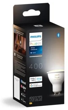 LED Stmívatelná žárovka Philips Hue WHITE AMBIANCE GU10/4,2W/230V 2200-6500K