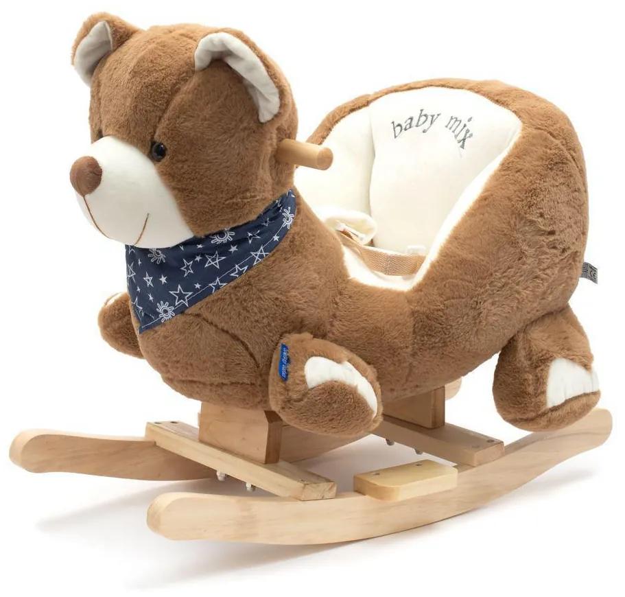 BABY MIX Houpací hračka s melodií Baby Mix Medvídek hnědý