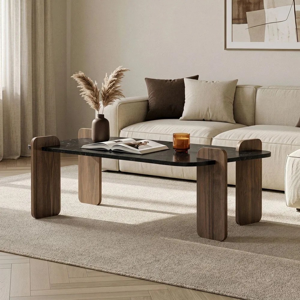 Černý konferenční stolek 60x120 cm Renard – Nordure