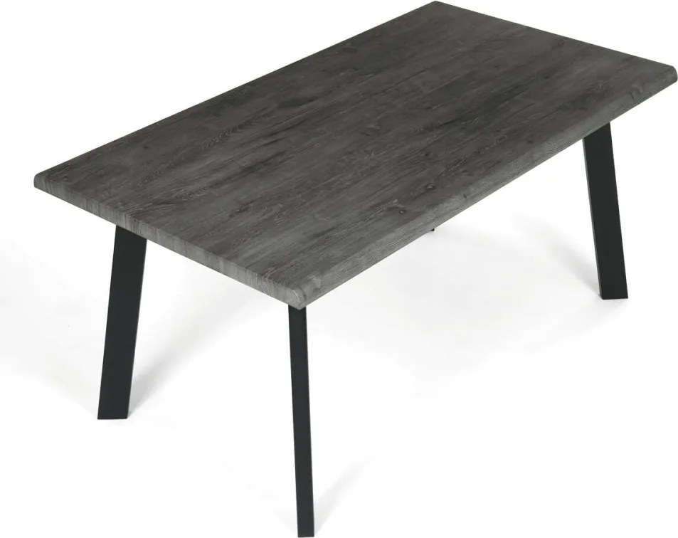 Jídelní stůl HT-F4516 GREY, mdf, šedý dub (160 x 90) cm hnědá