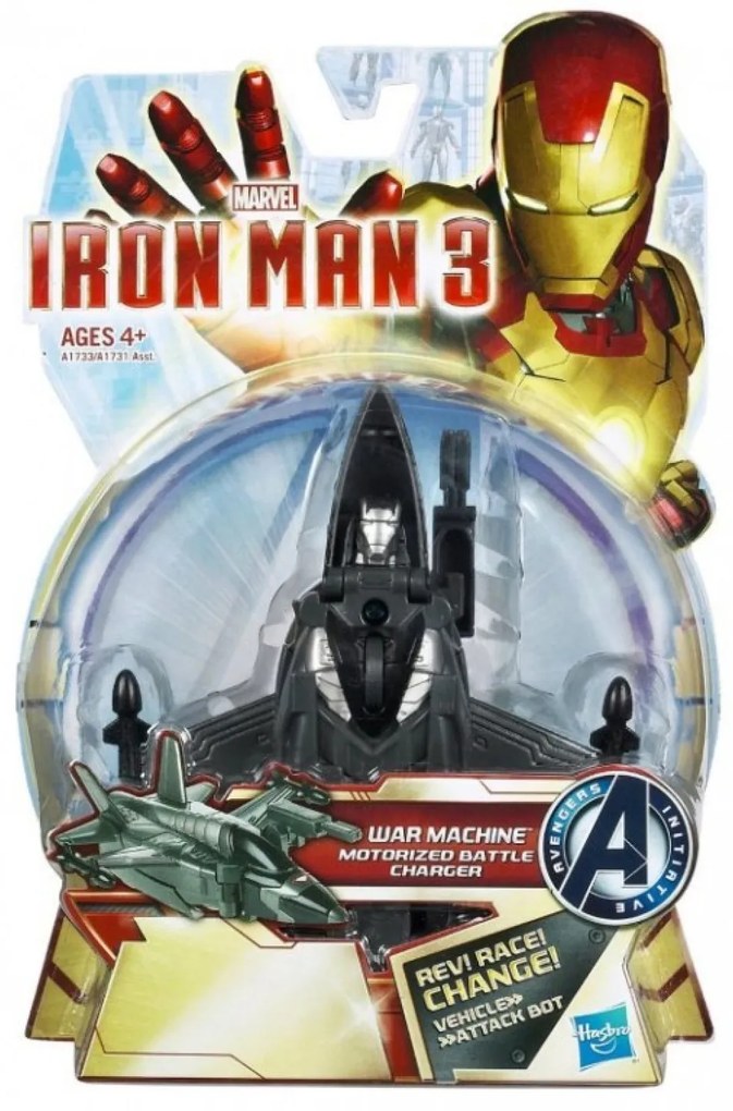 Iron man - war machine, motorizovaná figurka, hasbro a1733