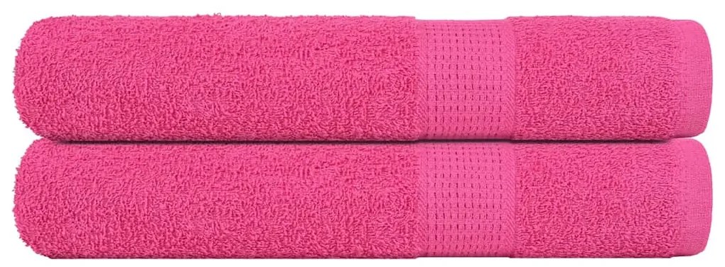 Saunové osušky FROGN 2 ks růžové 80x200 cm 360 g/m² 137055