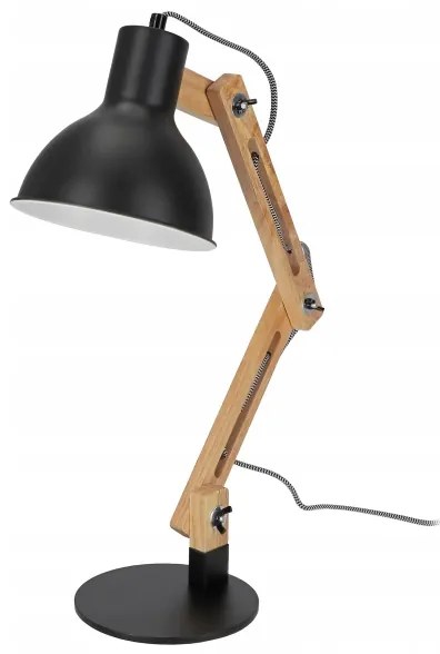 Stolní lampa 1xE27/40W/230V černá