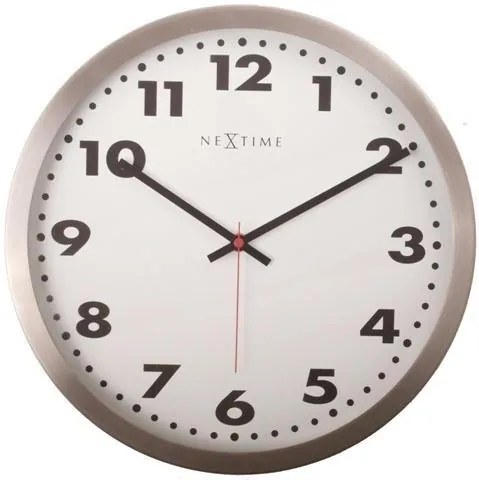 Designové nástěnné hodiny 2521 Nextime Arabic white 34cm