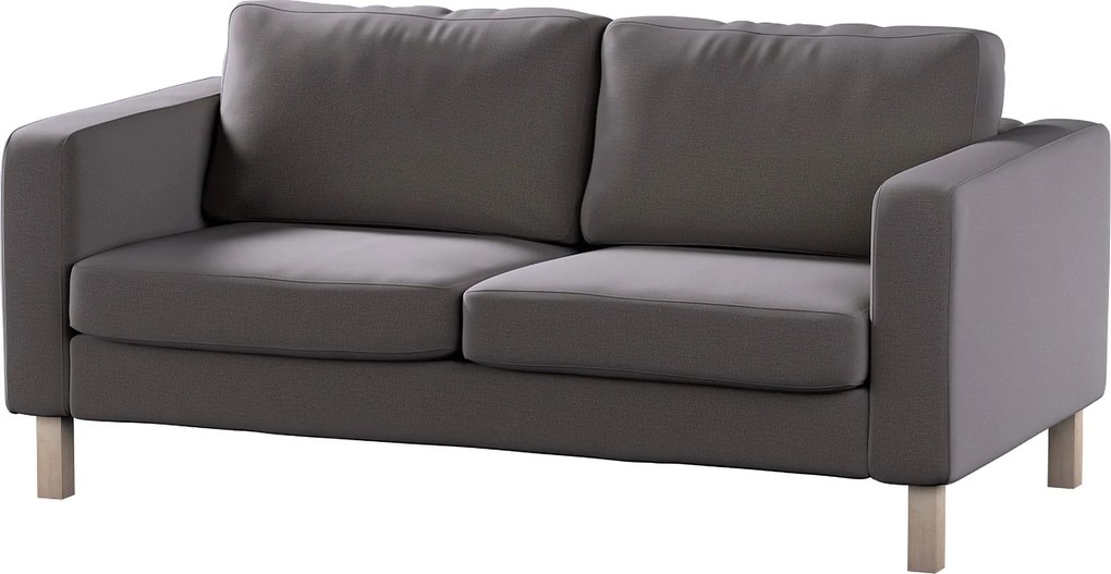 Potah na pohovku IKEA Karlstad 2-místná, nerozkládací, krátký barva hnědá látka sametová