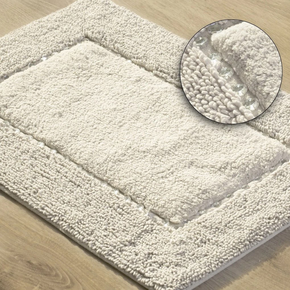 PŘEDLOŽKA DO KOUPELNY CHIC 60X90 CM KRÉMOVÁ