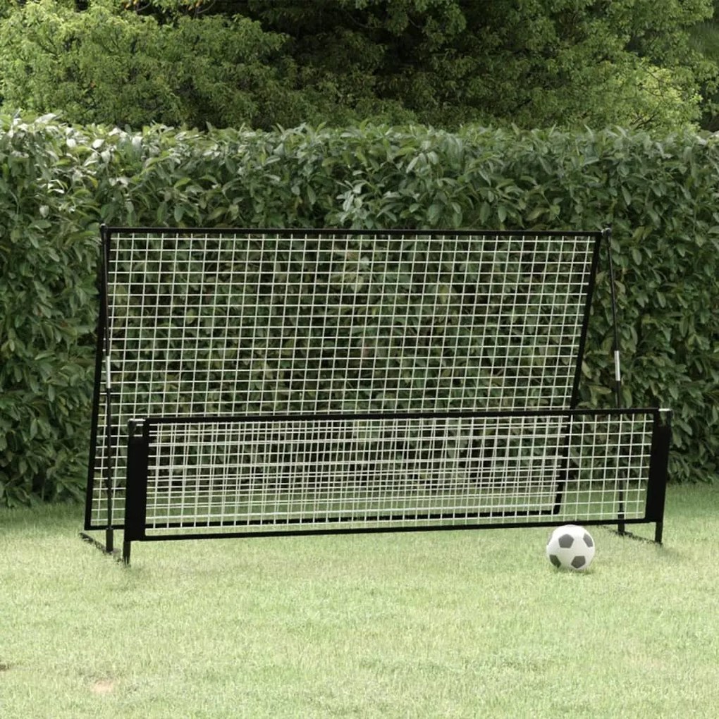 vidaXL Fotbalový rebounder 2 v 1 202 x 104 x 120 cm ocel [93373]