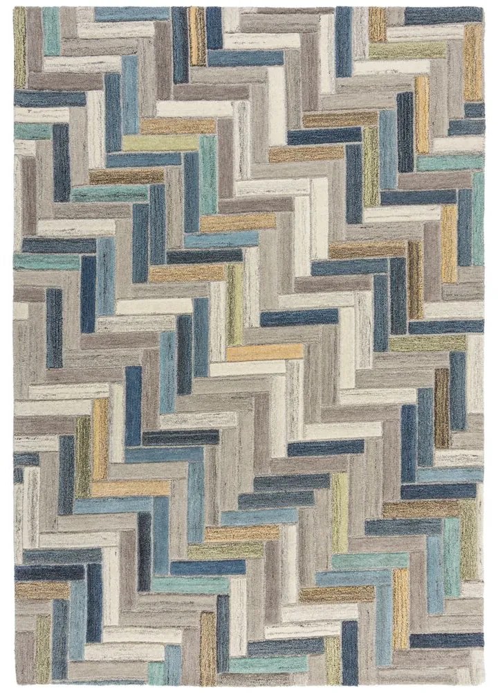 Flair Rugs, Kusový koberec Moda Russo Natural/Multi, 120x170, vícebarevná, chodba / předsíň