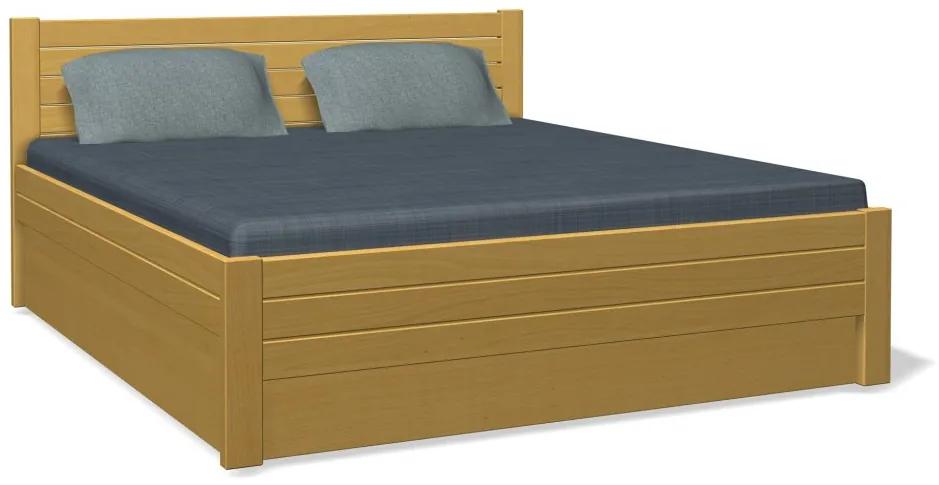 Ekointerier Havaj 96 postel s úložným prostorem - buk průběžný Moření: č. 108 - mahagon, Rozměr: 140 x 200 cm