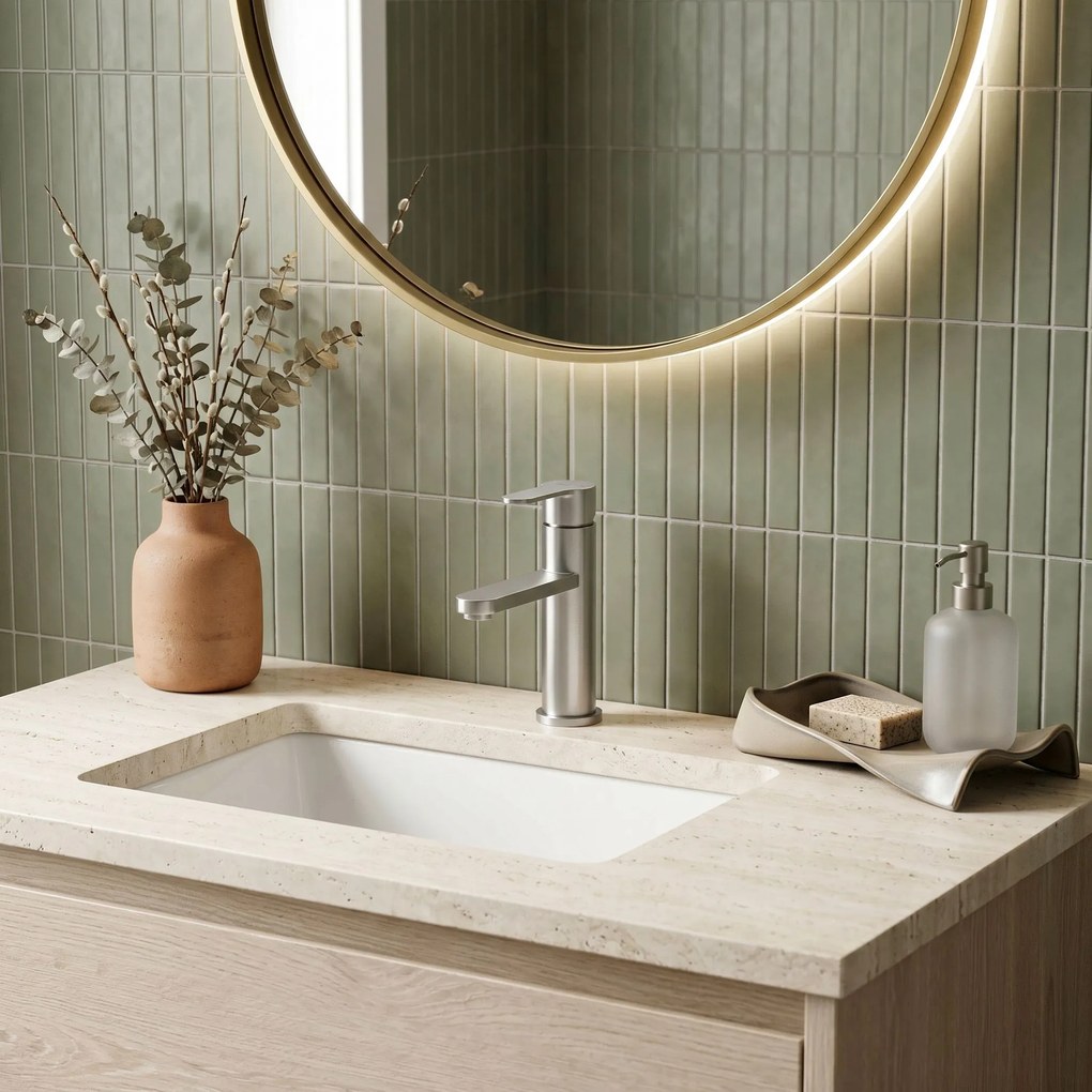 Rea, Koupelnová baterie Rea Arcos Brush Nickel, REA-B6961
