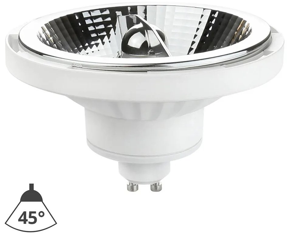 Wojnarowscy | LED Žárovka AR111 GU10/12W/230V 4000K 45° bílá | WJ0360