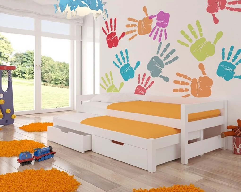 ADRK Furniture Manželská postel s matracemi FRAGA CH-Fra-W-D074