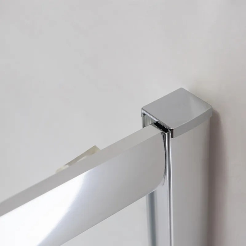BPS-koupelny Čtvercový sprchový kout HYD-SK93B 90x90 chrom/transparent + vanička HYD-SSV-SXL02B bílá