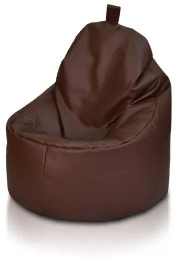 Sedací vak Yoko ekokůže / polyester TiaHome - Tmavo modrá