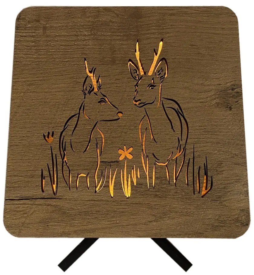 Li-Go "Srnci" lampa 19x19cm provedení povrchu: bříza
