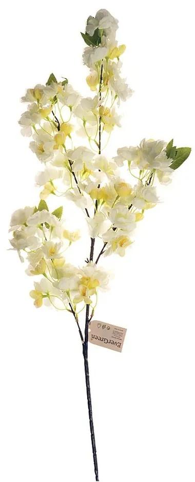 Umělá kvetoucí větev bílá, 100 cm