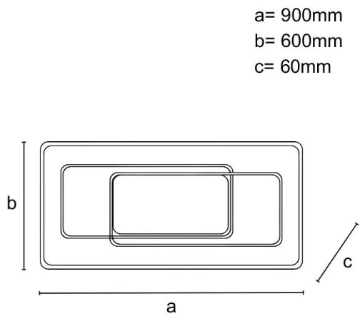 LED Stmívatelné stropní svítidlo LED/160W/230V 3000-6500K + dálkové ovládání