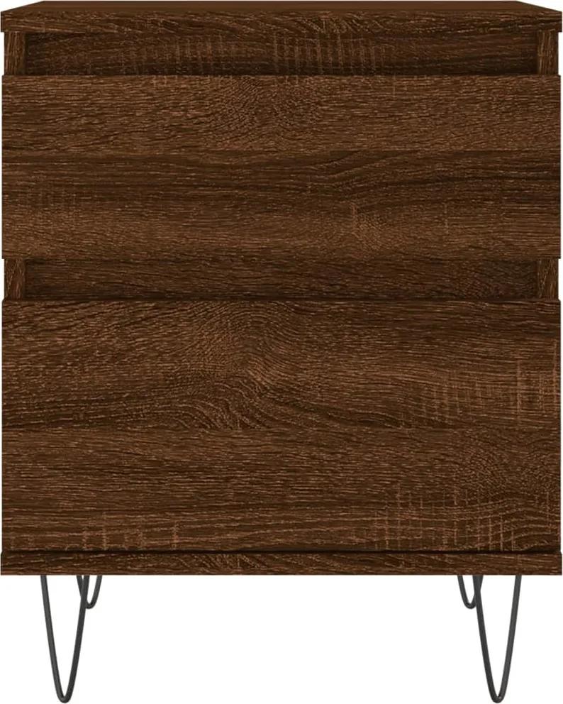 vidaXL Noční stolek 40x35x50 cm kompozitní dřevo [830682] Barva: kouřový dub