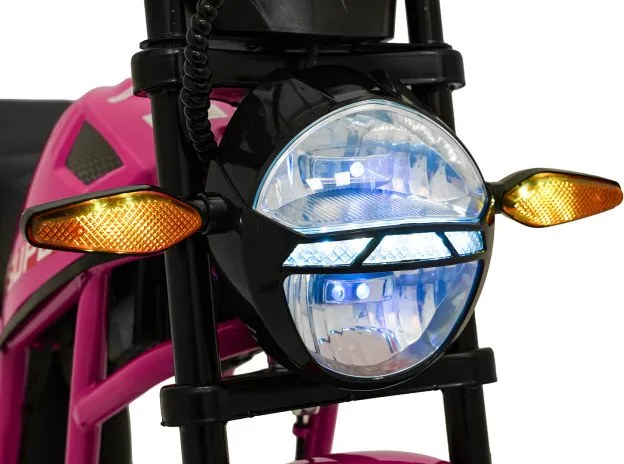 Elektrická motorka SUPERMOTO růžová