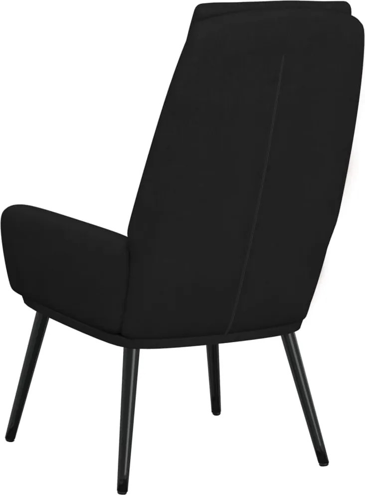 Relaxační židle černá textil 341318