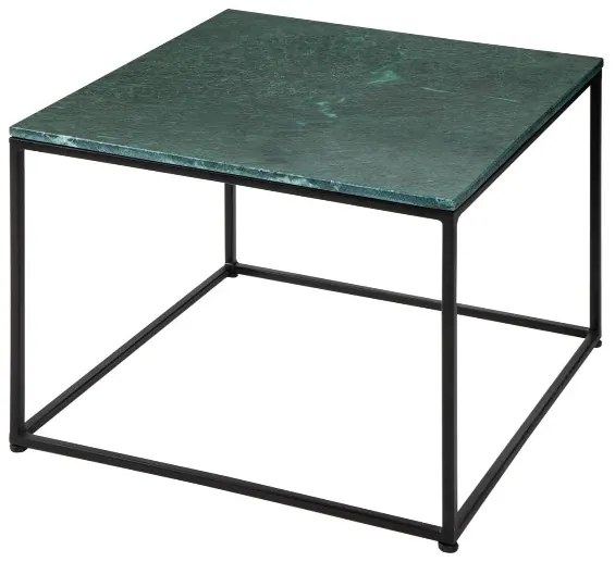 Konferenční stolek Elements s mramorovou deskou zelený
